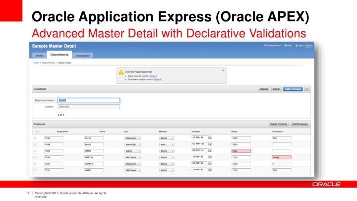 Ppt Oracle Application Express Oracle Apex Powerpoint Presentation