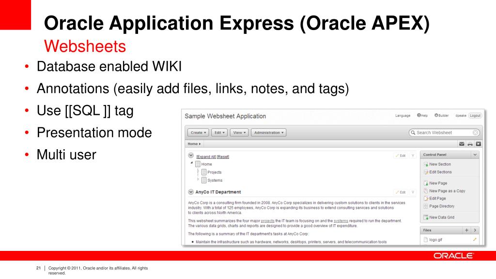Ppt Oracle Application Express Oracle Apex Powerpoint Presentation Id1615221