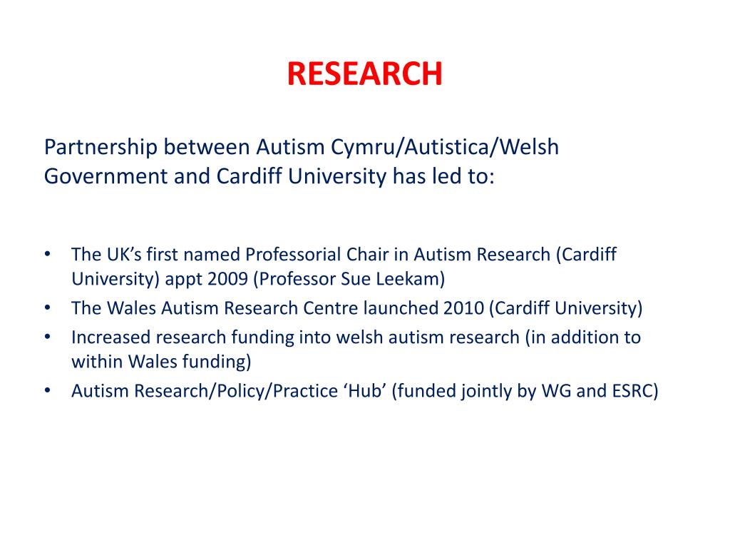 PPT - The National Autism Strategy for Wales 2008-2018 PowerPoint ...