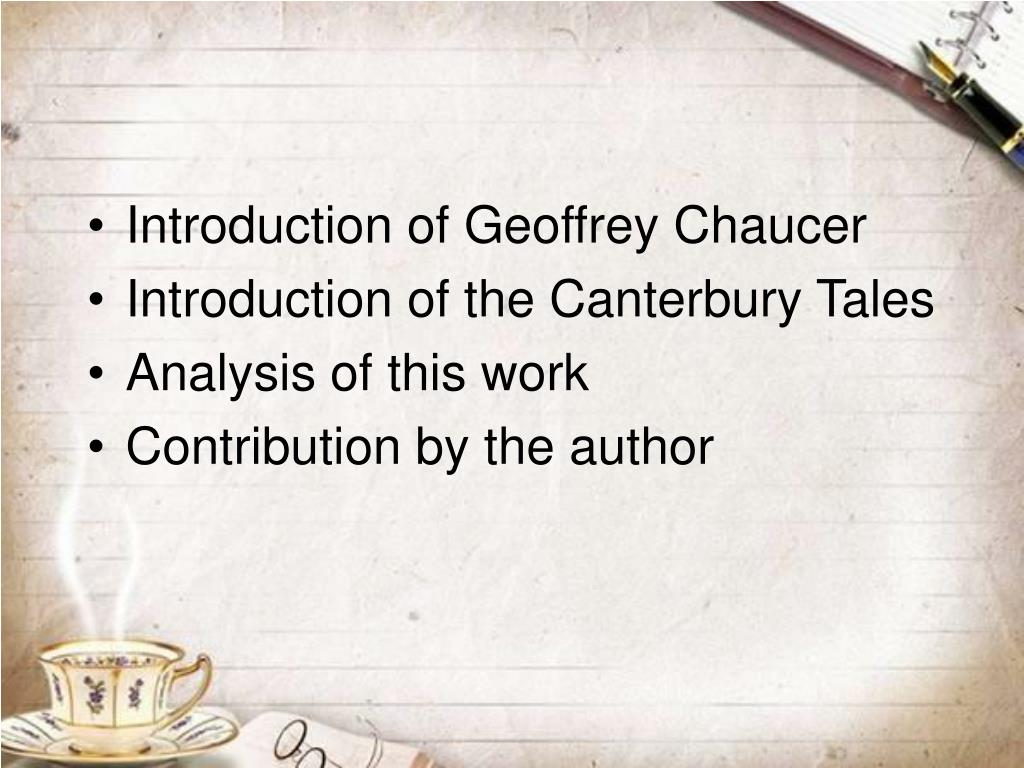 PPT - The Canterbury Tales (1387-1400) PowerPoint Presentation, free ...