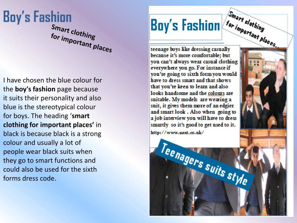 PPT - Girls&boys Fashion page for Wanstead sixth form magazine ...
