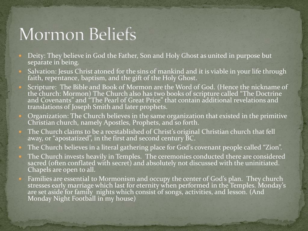 PPT - The Church of Jesus Christ of Latter Day Saints (Mormonism) by ...