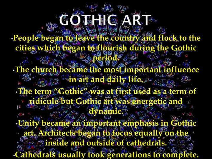 PPT - Gothic Art PowerPoint Presentation, free download - ID:1616627