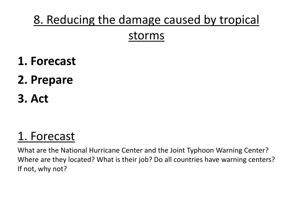 PPT - Tropical storms Assessment: timed essay on human vs natural ...