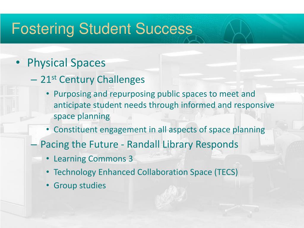 PPT - William Madison Randall Library: Fostering Student Success ...