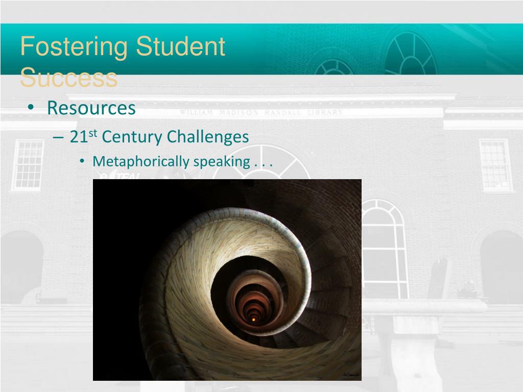 PPT - William Madison Randall Library: Fostering Student Success ...