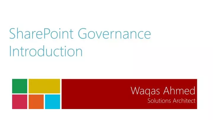 PPT - SharePoint Governance Introduction PowerPoint Presentation, free ...