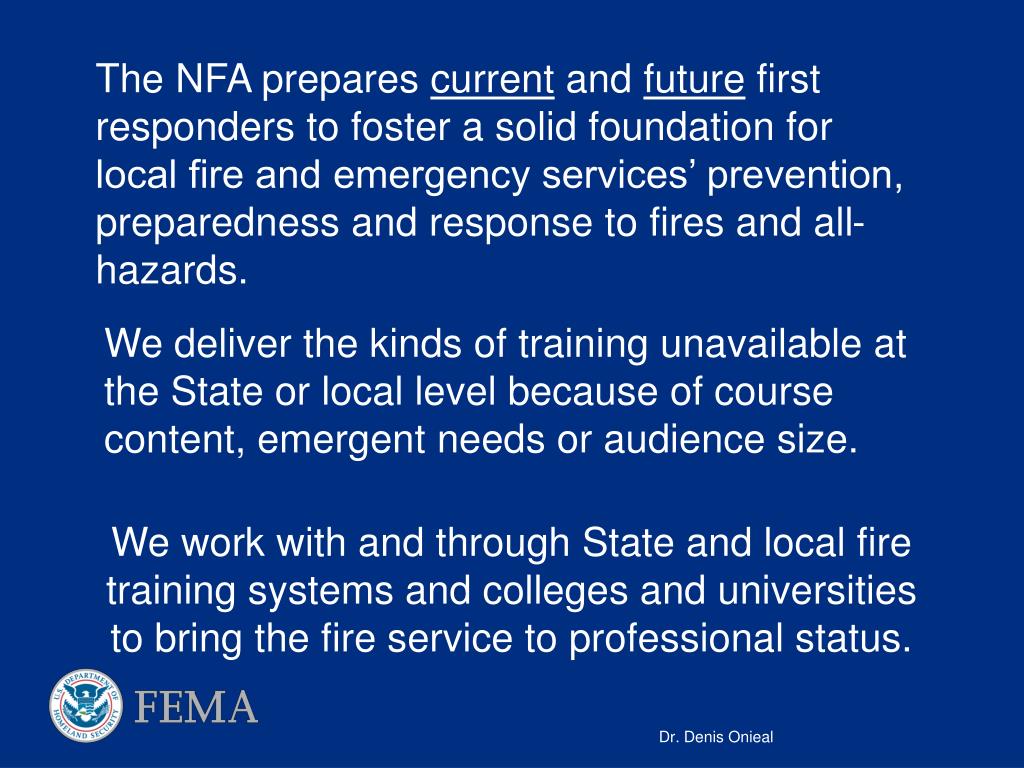 PPT - U.S. Fire Administration’s National Fire Academy PowerPoint ...