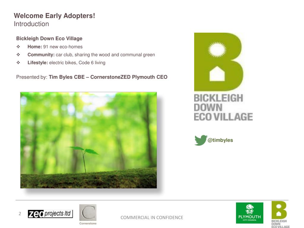 PPT - Bickleigh Down Eco Village CornerstoneZED Plymouth Ltd 24 October ...