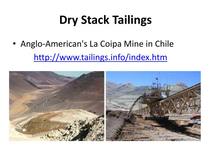 PPT - Tailings Dam Failures, ARD, and Reclamation Activities PowerPoint ...