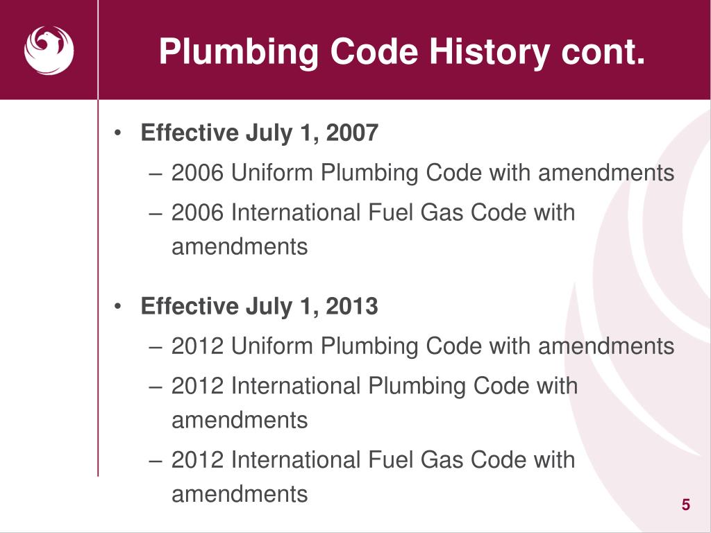 PPT - 2012 Plumbing Codes International Plumbing Code Uniform Plumbing ...