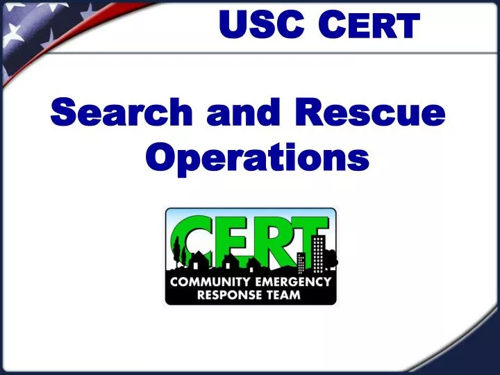PPT - Search and Rescue Operations PowerPoint Presentation, free ...