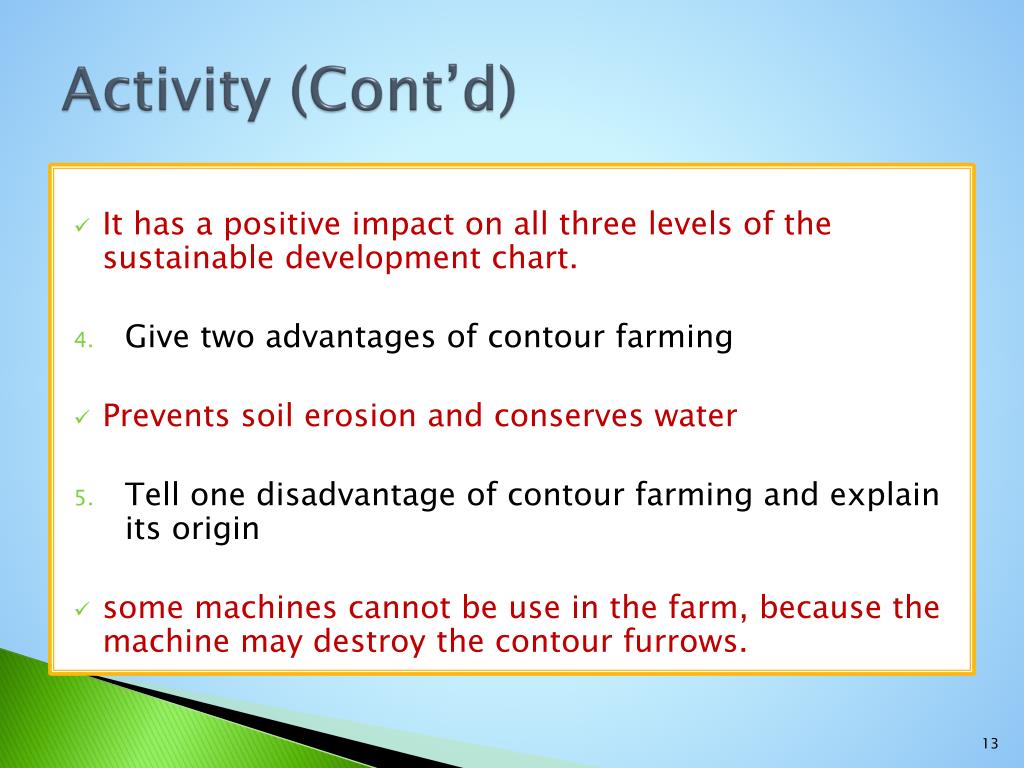PPT - Sustainable Agriculture contour farming PowerPoint Presentation ...