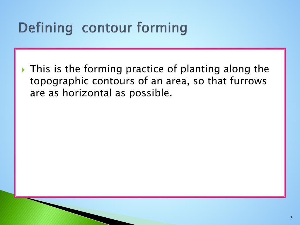 PPT - Sustainable Agriculture contour farming PowerPoint Presentation ...