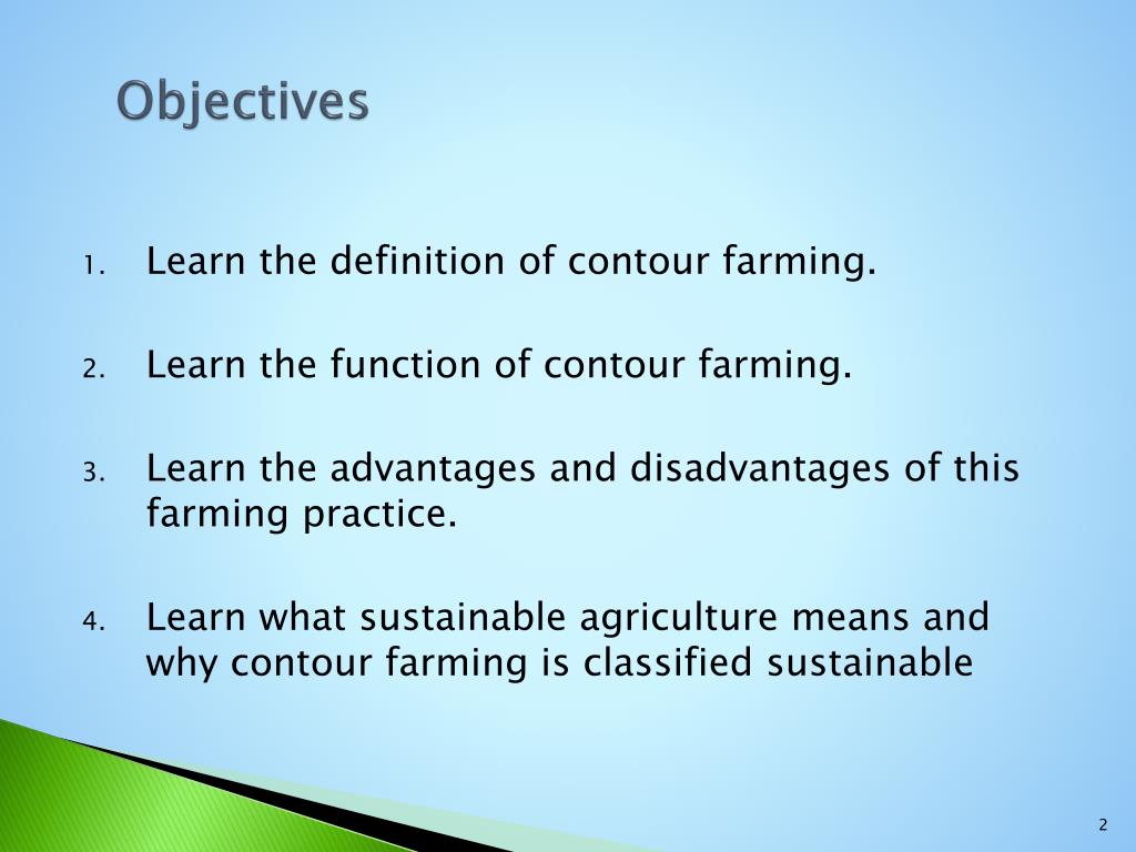 PPT - Sustainable Agriculture contour farming PowerPoint Presentation ...