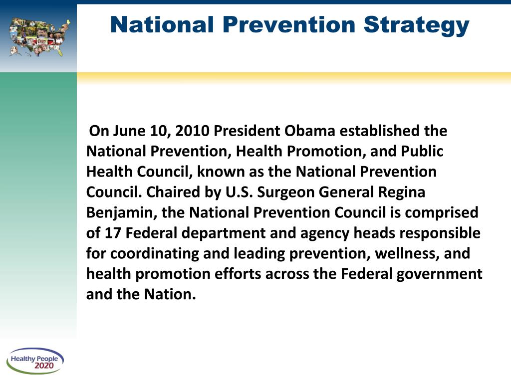 PPT - Healthy People 2020 The National Prevention Strategy PowerPoint ...
