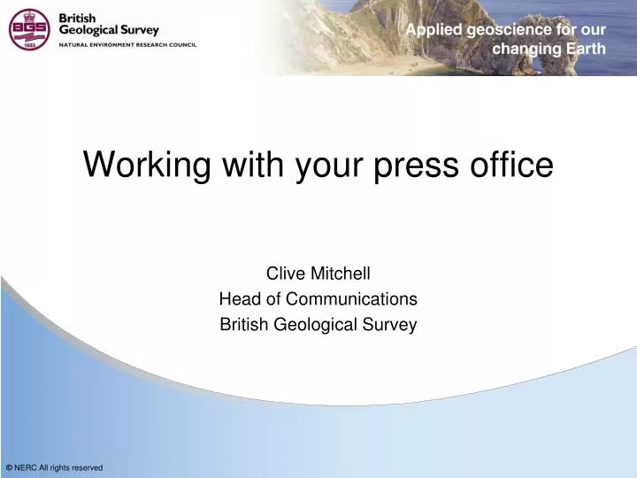 PPT - Working with your press office PowerPoint Presentation, free ...