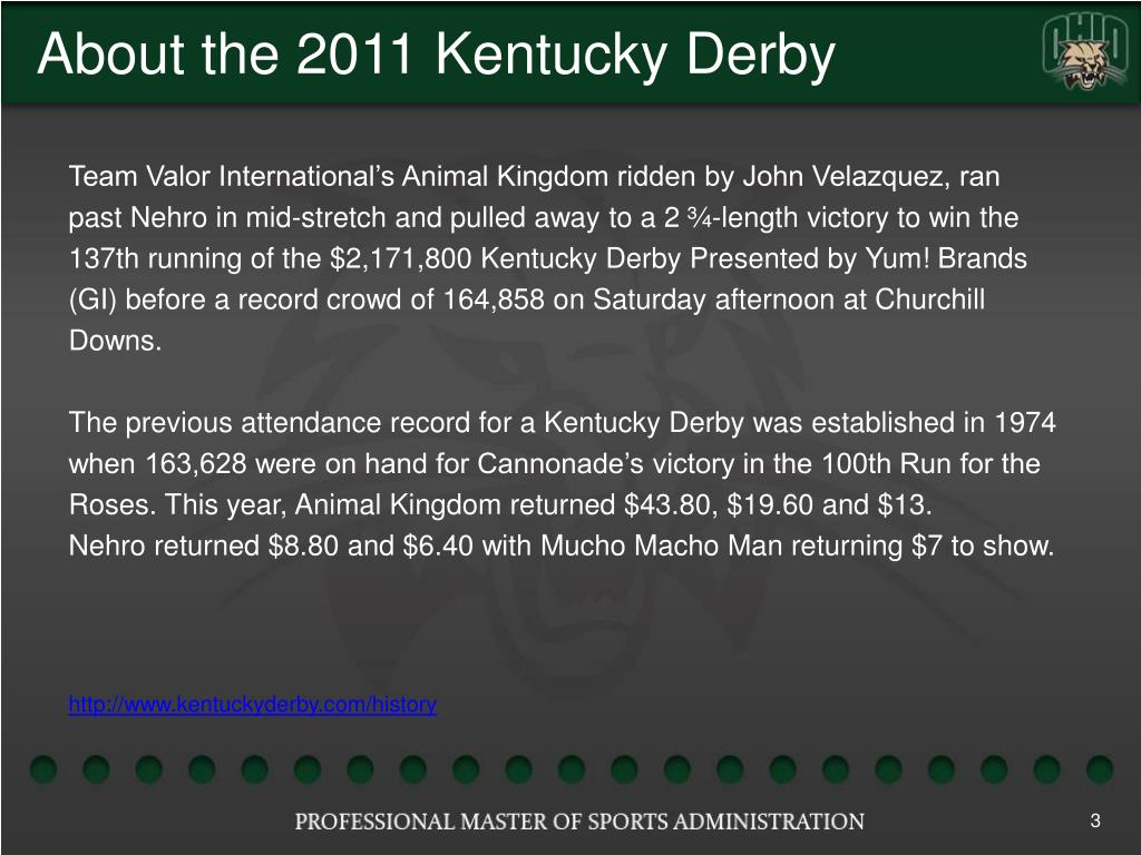 PPT - Kentucky Derby vs. Indianapolis 500: The Ultimate Fan Experience ...