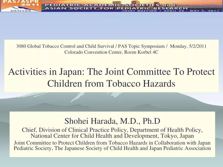 PPT - Shohei Harada, M.D., Ph.D PowerPoint Presentation, free download ...