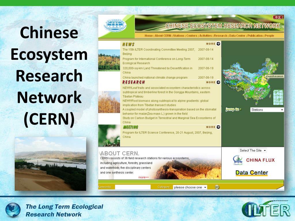 PPT - International Long Term Ecological Research (ILTER) Network: Past ...