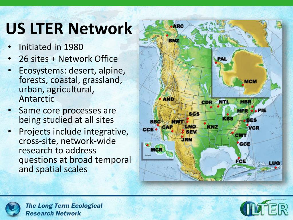 PPT - International Long Term Ecological Research (ILTER) Network: Past ...