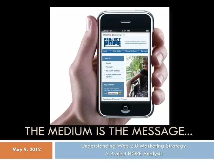 PPT - The medium is the message... PowerPoint Presentation, free ...