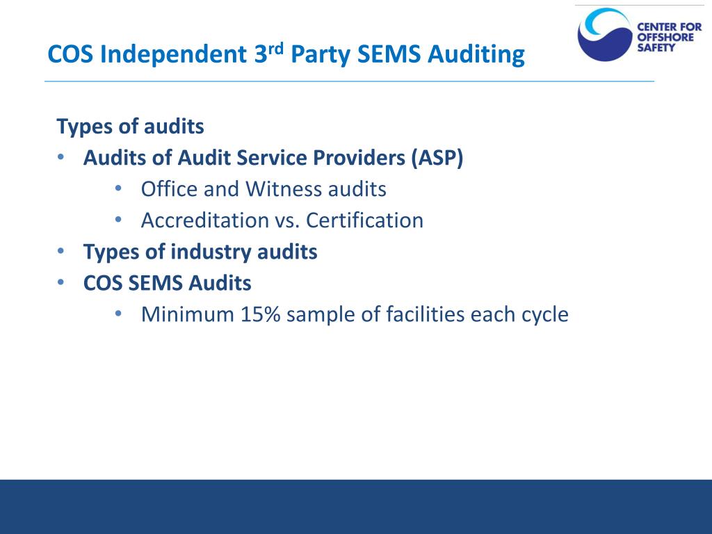 PPT - Center for Offshore Safety SEMS and SEMS II: The Latest on ...