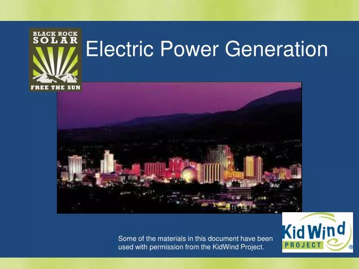 PPT - Electric Power Generation PowerPoint Presentation, free download ...