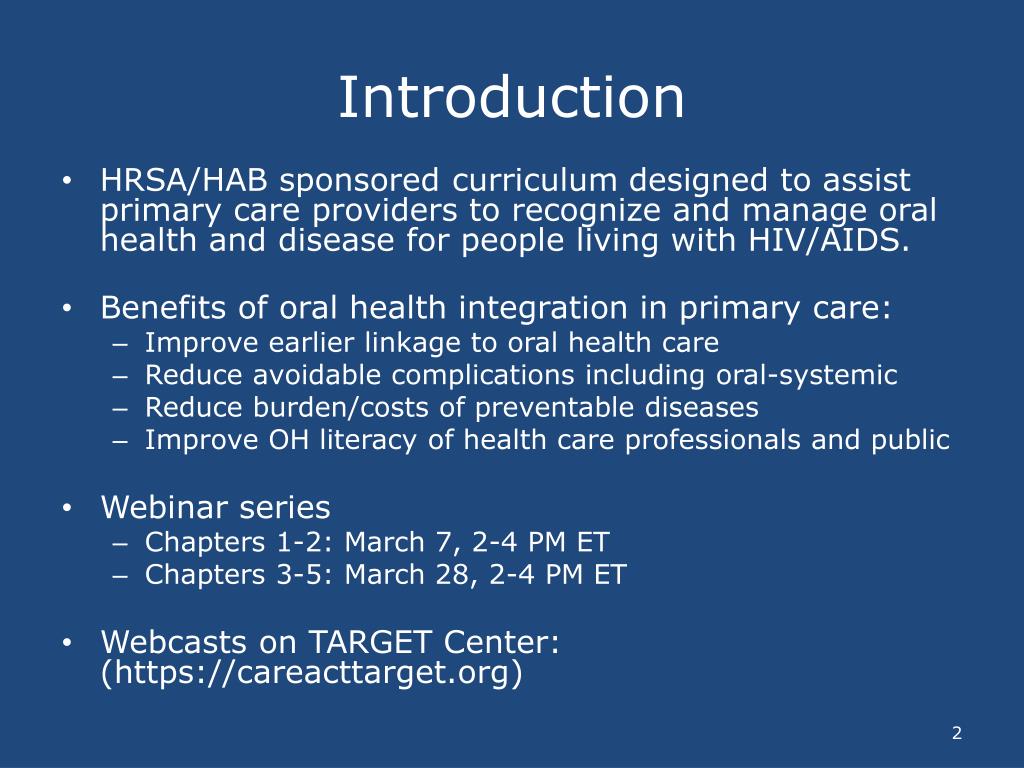 PPT - Guide to Oral Health Care for People Living with HIV/AIDS ...