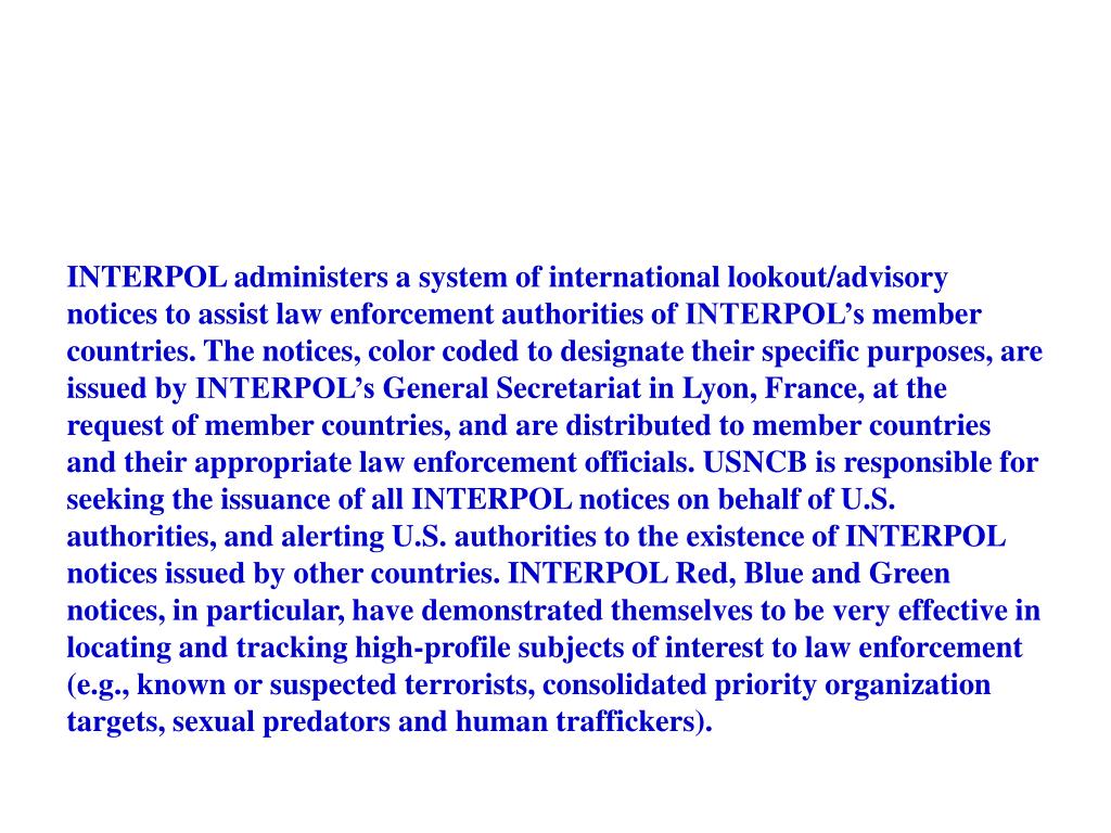 PPT - International Criminal Police Organization -INTERPOL PowerPoint ...
