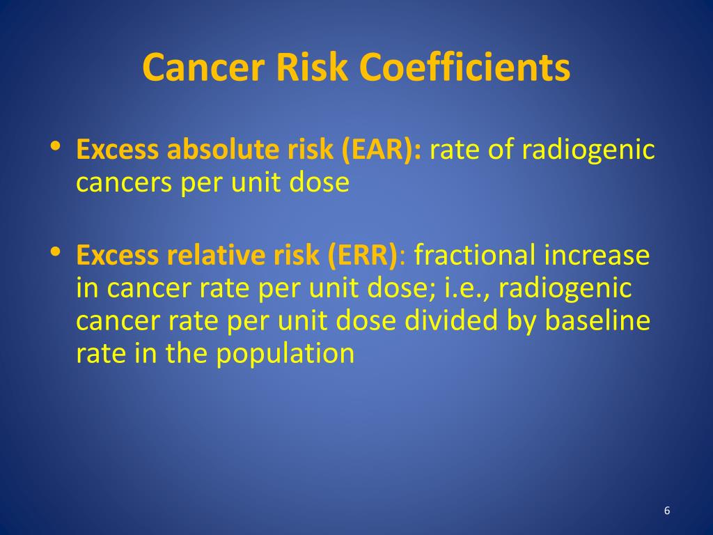 PPT - EPA Radiogenic Cancer Risk Projections for the U.S. Population ...