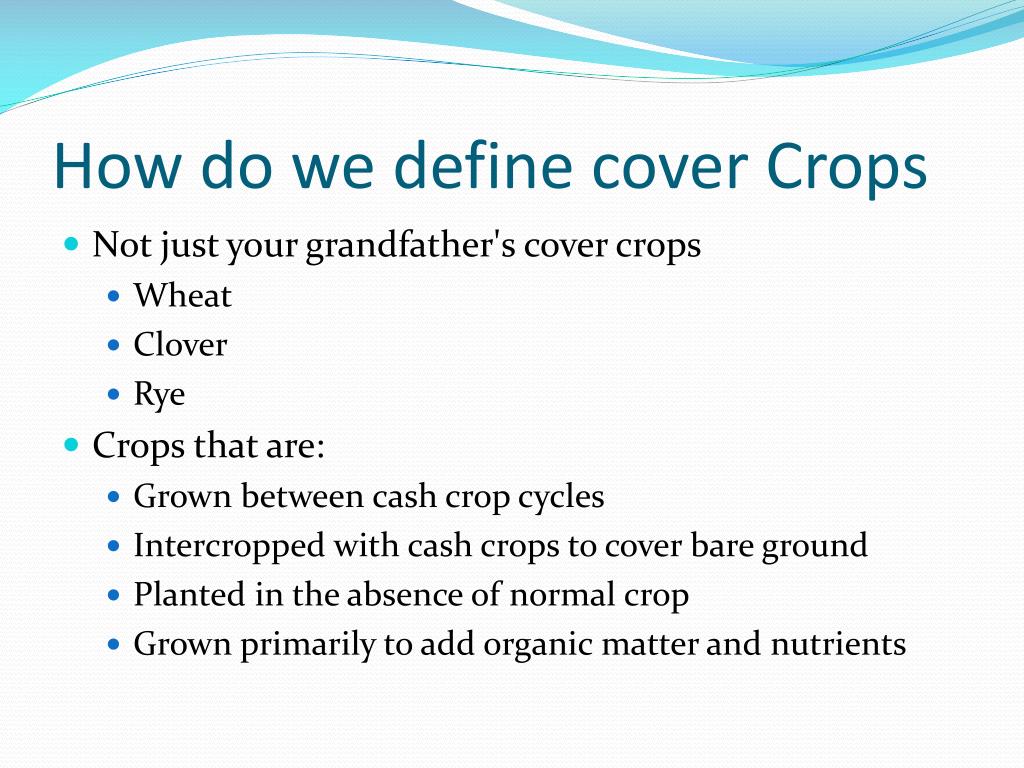 PPT - Environmental Benefits of Cover Crops PowerPoint Presentation ...