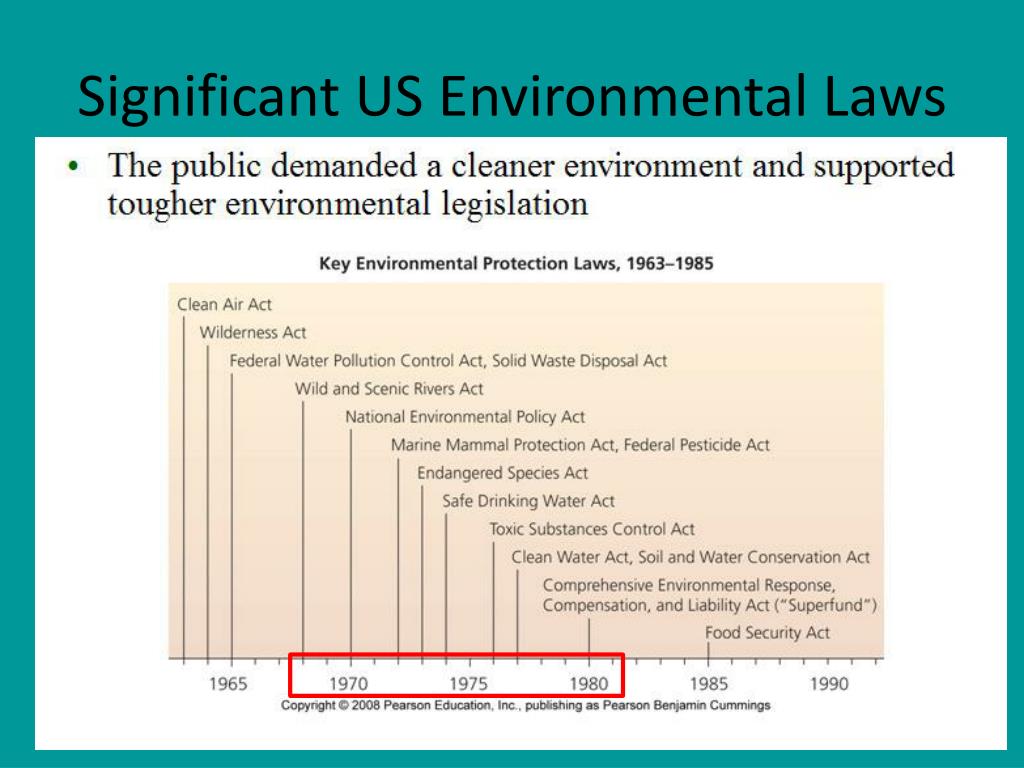 PPT - Important Environmental Policies; Air and Water PowerPoint ...