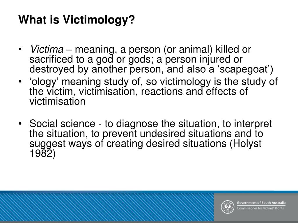 PPT - Michael O’Connell Commissioner for Victims’ Rights TOT ...