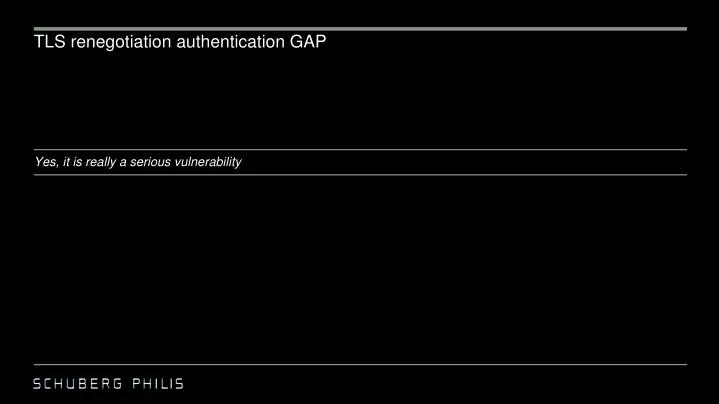 PPT - TLS renegotiation authentication GAP PowerPoint Presentation ...