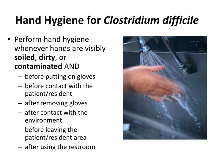 PPT - C. difficile and Hand Hygiene for Healthcare Settings PowerPoint ...
