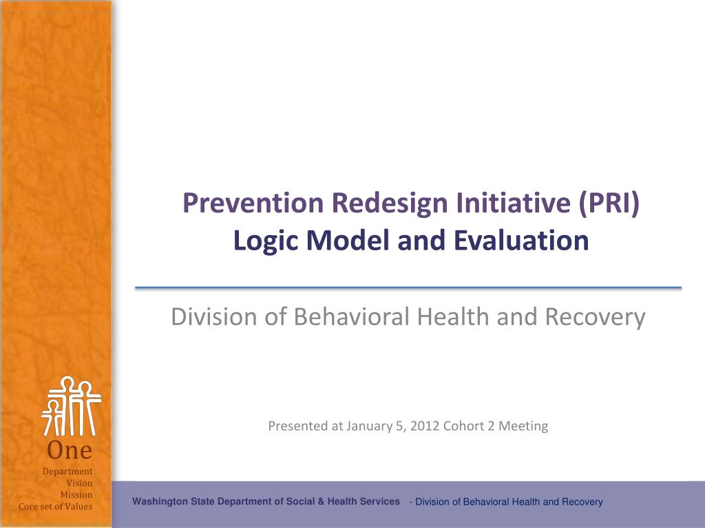 PPT - Prevention Redesign Initiative (PRI) Logic Model and Evaluation ...