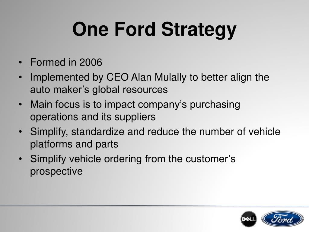 PPT - Ford Motor Company : Supply Chain Strategy PowerPoint ...