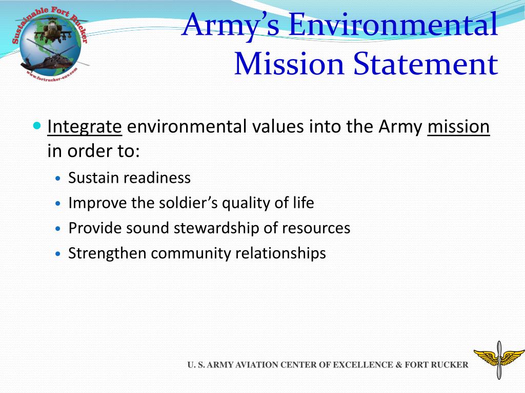 PPT - Enhancing Environmental Stewardship at Fort Rucker: Overview of ...