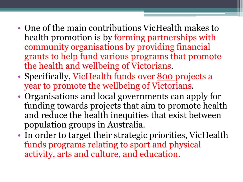 PPT - AOS 2 - VicHealth’s role in Health Promotion PowerPoint ...