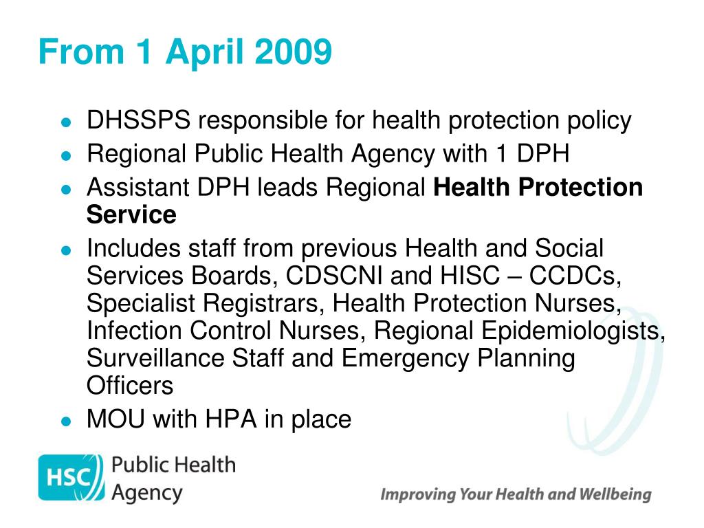 PPT - Health Protection Service Public Health Agency, Northern Ireland ...
