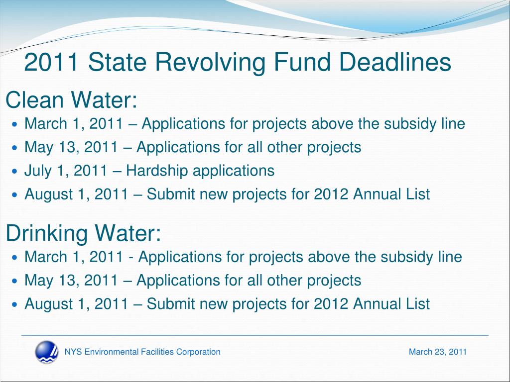 PPT - The New York State Environmental Facilities Corporation ...