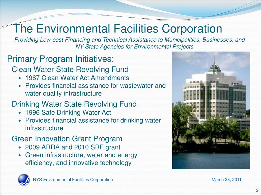 PPT - The New York State Environmental Facilities Corporation ...