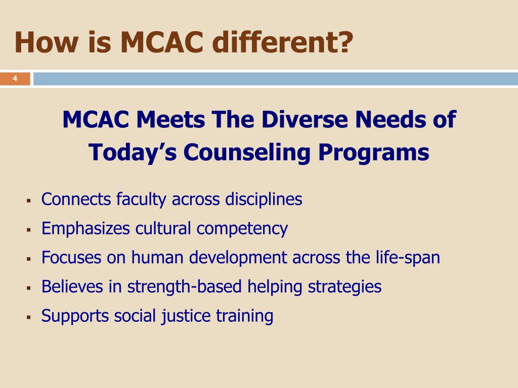 PPT - MASTERS IN COUNSELING ACCREDITATION COMMITTEE (MCAC) PowerPoint ...