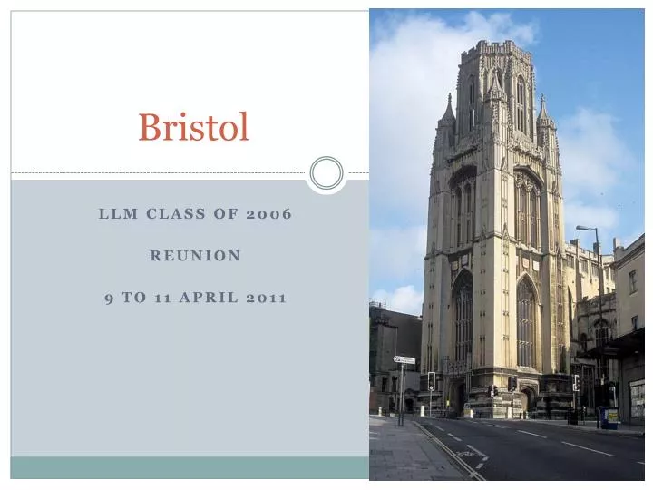 PPT - Bristol PowerPoint Presentation, free download - ID:1623555