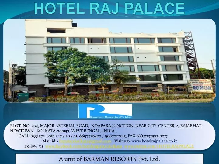 PPT - HOTEL RAJ PALACE PowerPoint Presentation, free download - ID:1623598