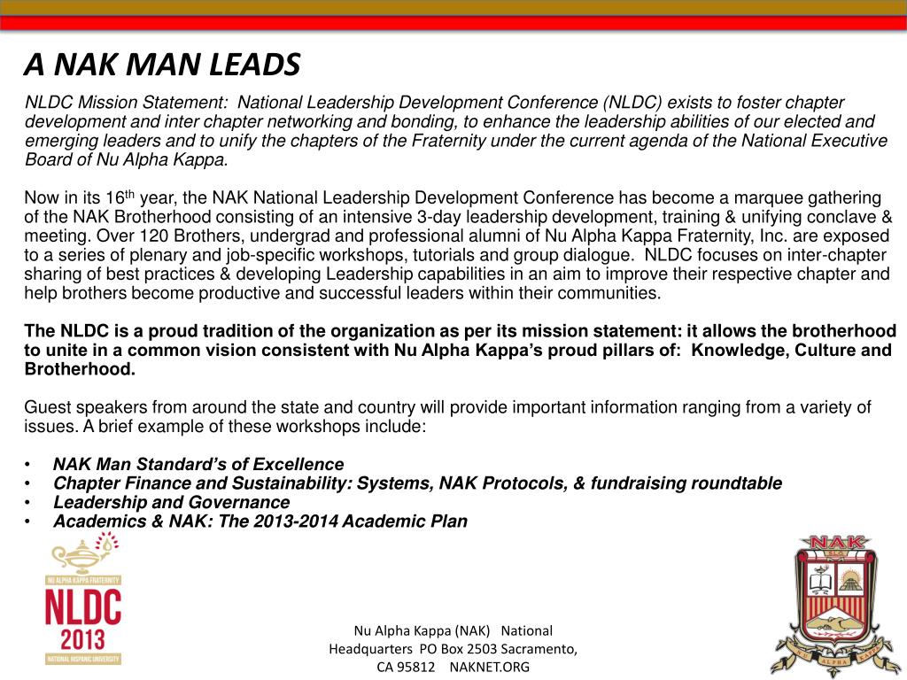 PPT - NATIONAL LEADERSHIP DEVELOPMENT CONFERENCE SPONSORSHIP ...