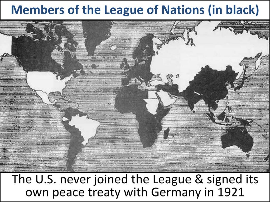 PPT - The Treaty of Versailles & Debate Over the League of Nations ...