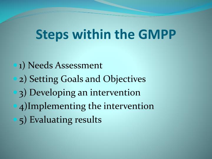 PPT - Generalized Model for Program Planning PowerPoint Presentation ...