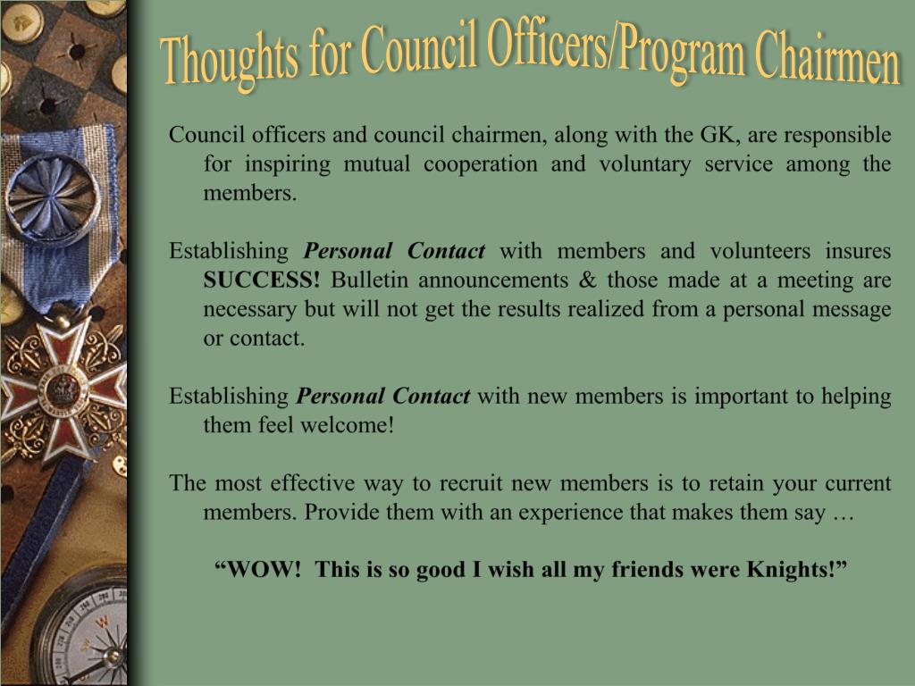 PPT - Council Officer Duties and Responsibilities PowerPoint ...